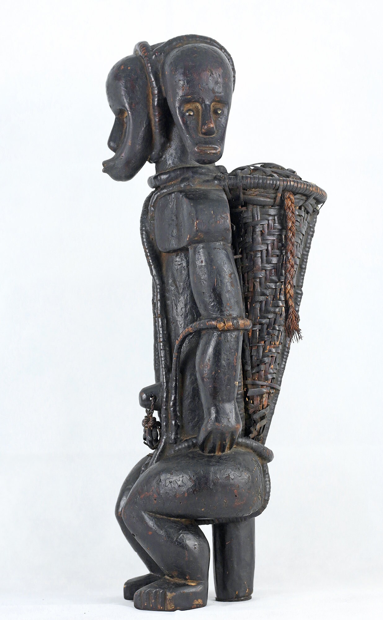 African Wooden Statue From Ivory Coast. 1970 Circa, Vintage. Fang ...