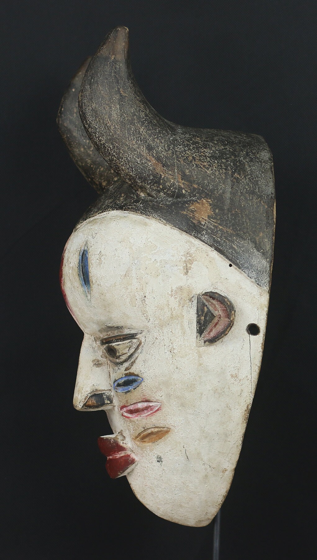 African Mask 1970 Circa - Congo. Lumbu Loumbu People. Wooden Decorated ...