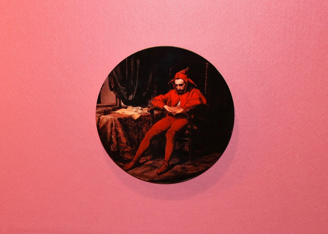 Stanczyk by Jan Matejko Wooden Wall Plaque Circle 8x8 - Handmade Sad ...