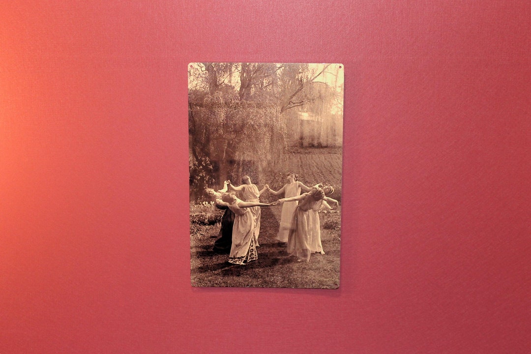 Circle of Witches Dancing Metal Wall Plaque Sign- Handmade Vintage ...