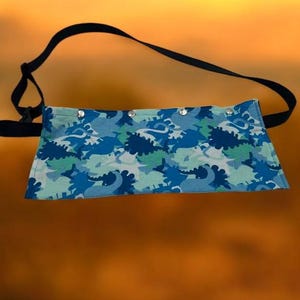 Bearded Dragon Sling Carrier, Blue and Light Green, Reptile Shoulder ...