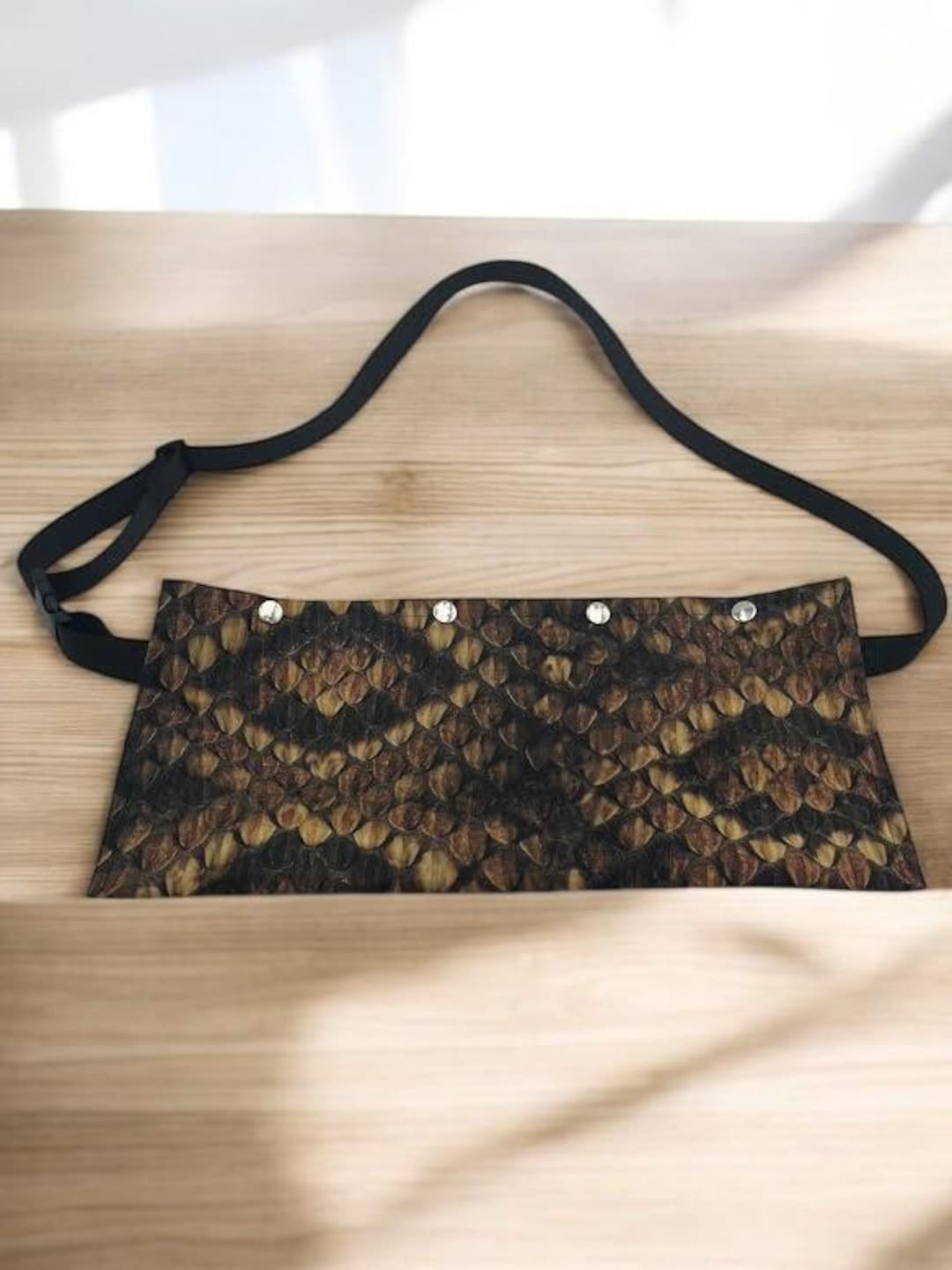 Bearded Dragon Sling Carrier, Snake Skin Design, Reptile Shoulder Bag ...