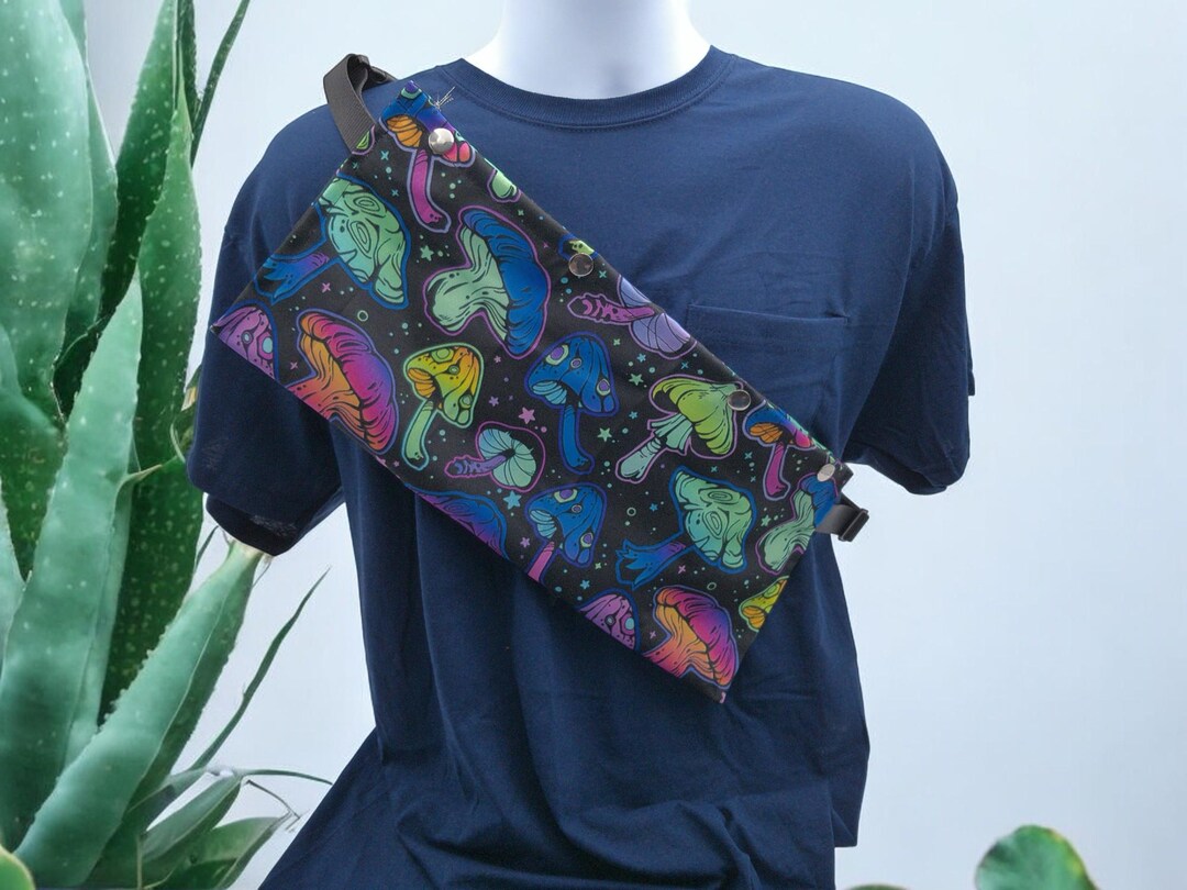 Mushroom Bearded Dragon Sling Carrier, Reptile Shoulder Bag, Small Pet ...