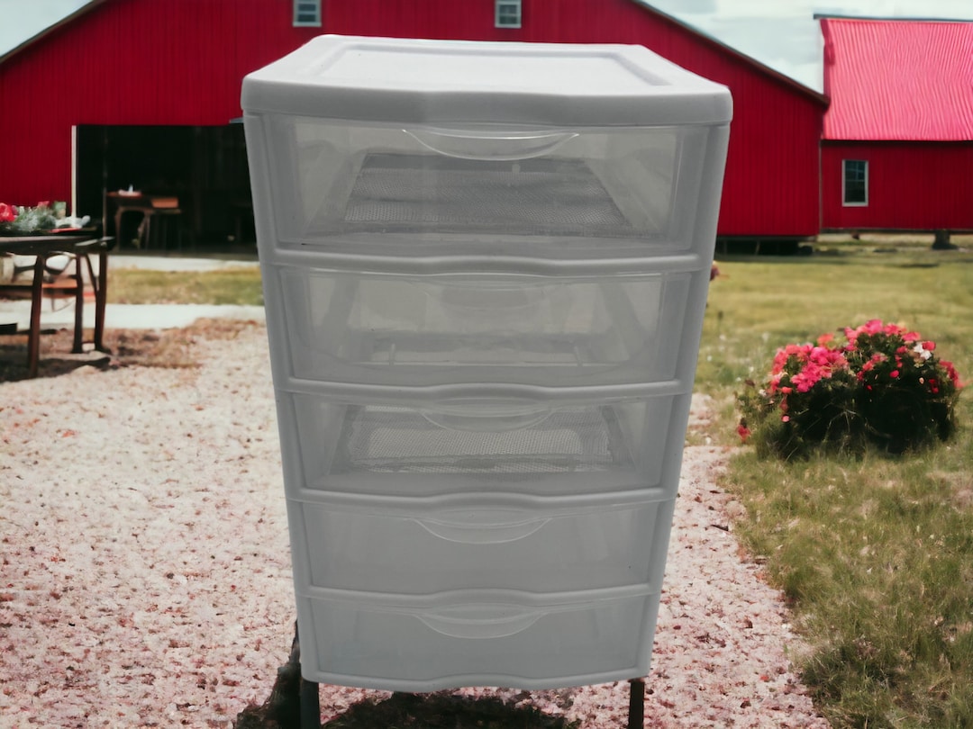 Mini Mealworm Superworm Breeder Box, 5 Drawer Unit Setup, Small Worm ...