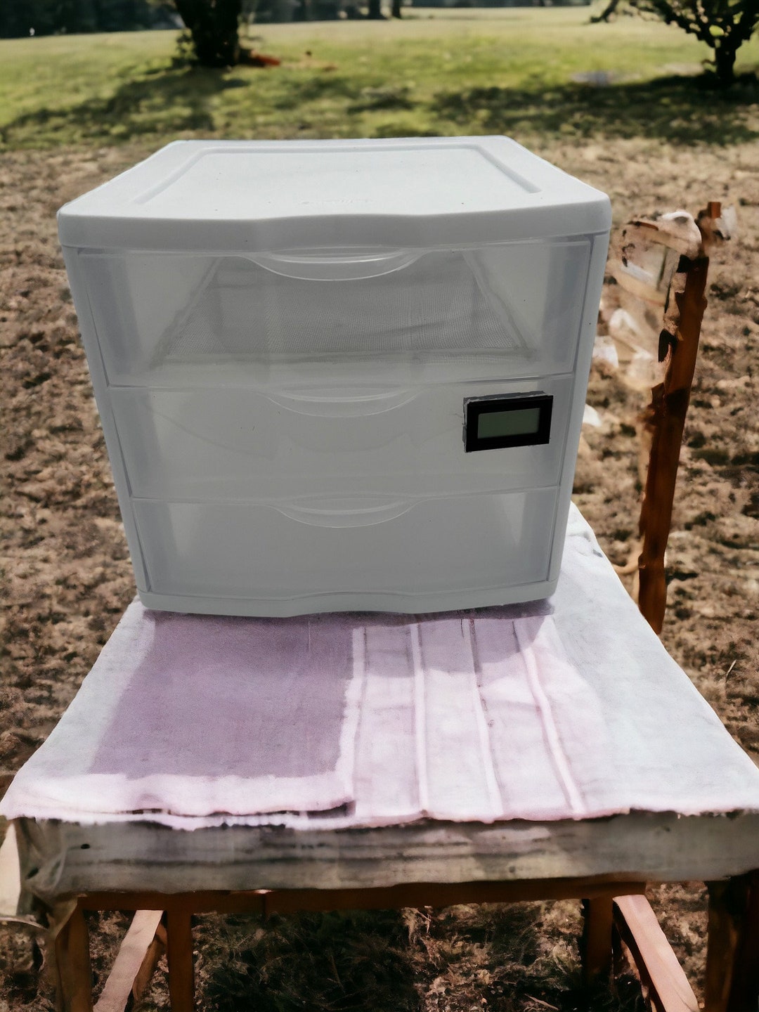 Mealworm/superworm Breeder Box or Holding Box Tri-unit With Hydrometer ...