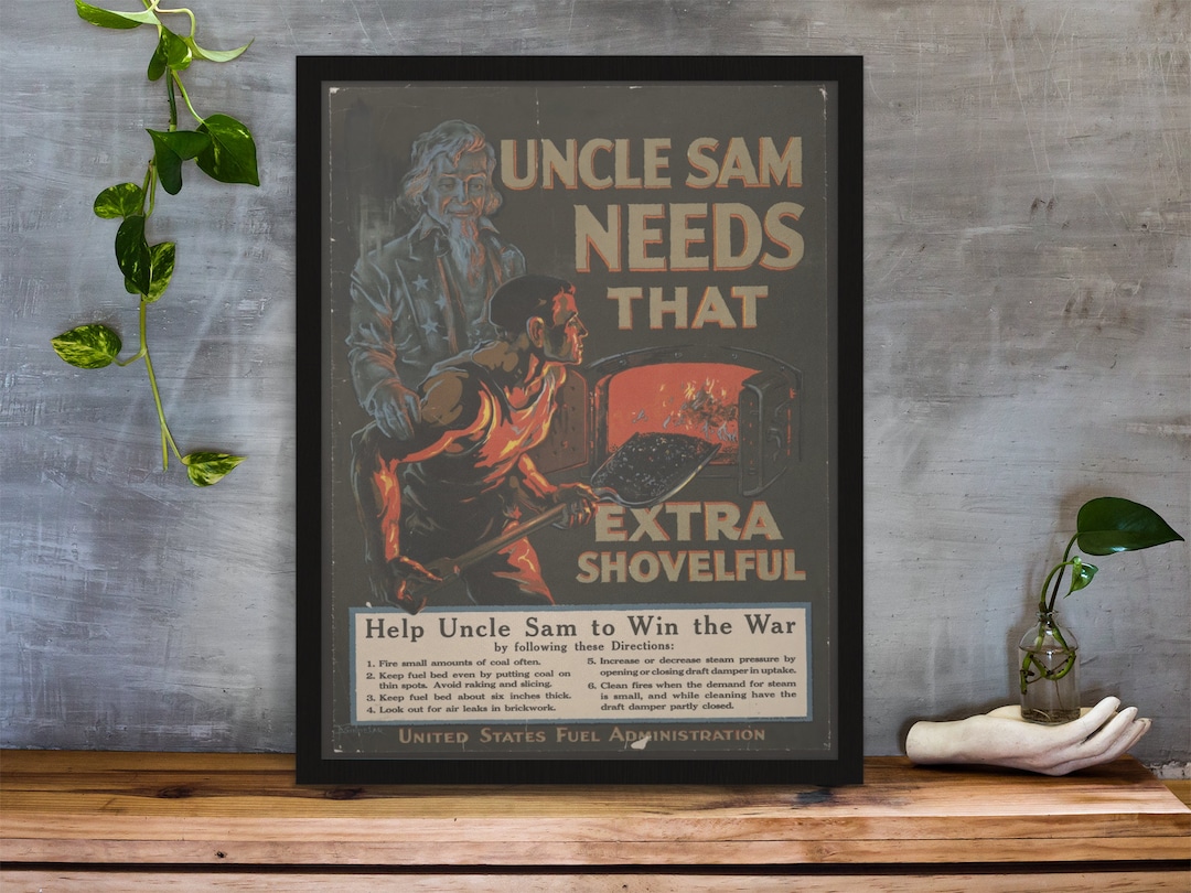 WW2 Propaganda Poster Uncle Sam - United States of America - War ...