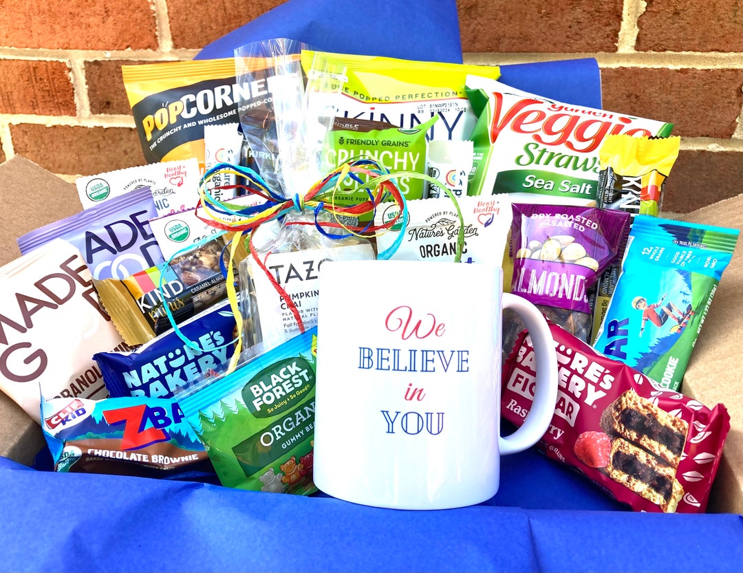 College Care Package Snacks for College Student Motivational Mug Gift ...