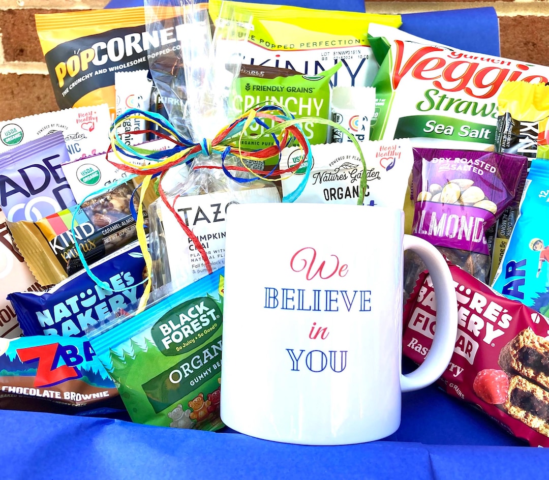 College Care Package Healthy Snack Box With Mug Personalized College ...