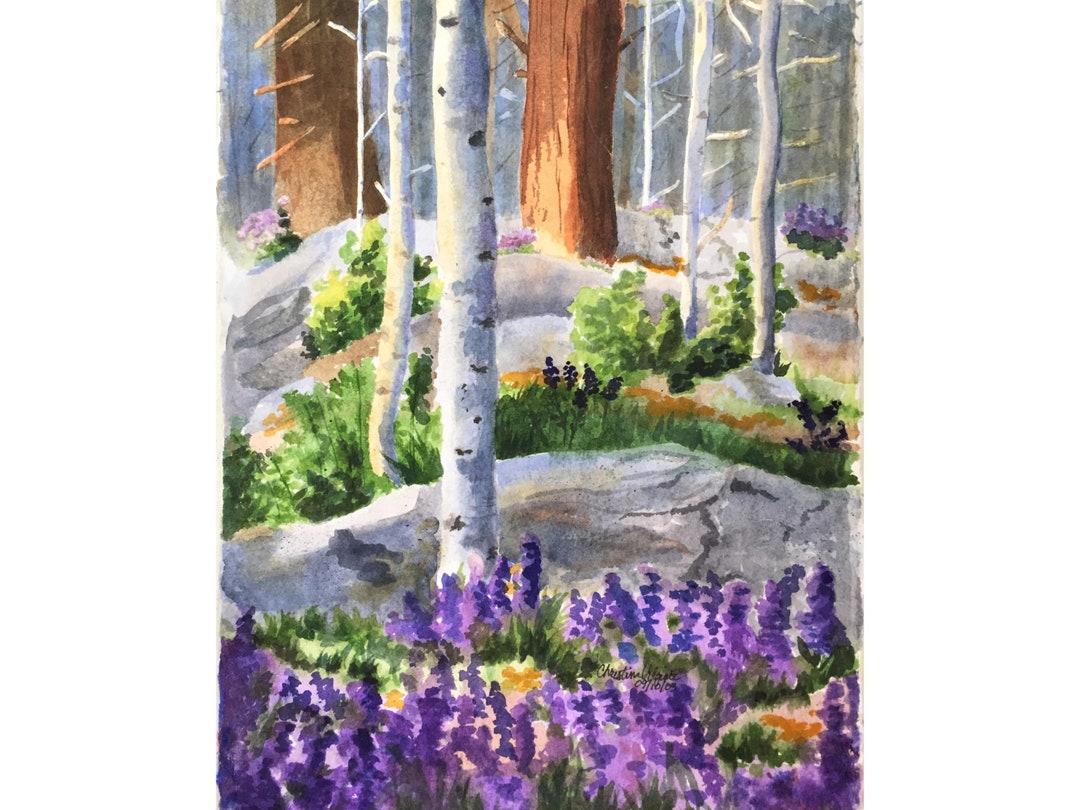 Colorado Watercolor Painting, Printable Watercolor Painting, Painting ...