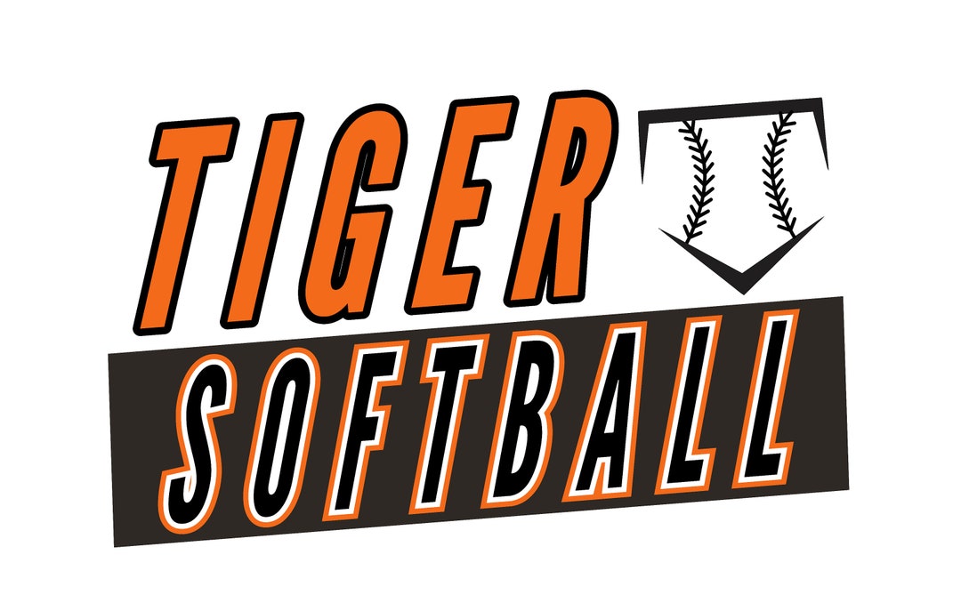 Tiger Softball Tshirt Design - Etsy