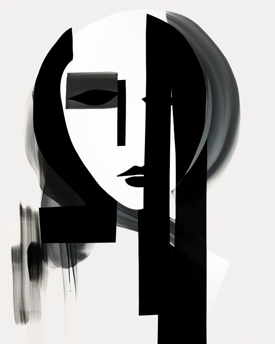 Picasso Style Art Print Picasso Style Print Neutral Wall Art Free ...