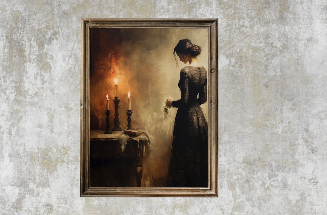 Dark Moody Prints - Dark Moody Print - Moody Oil Painting - Antique ...