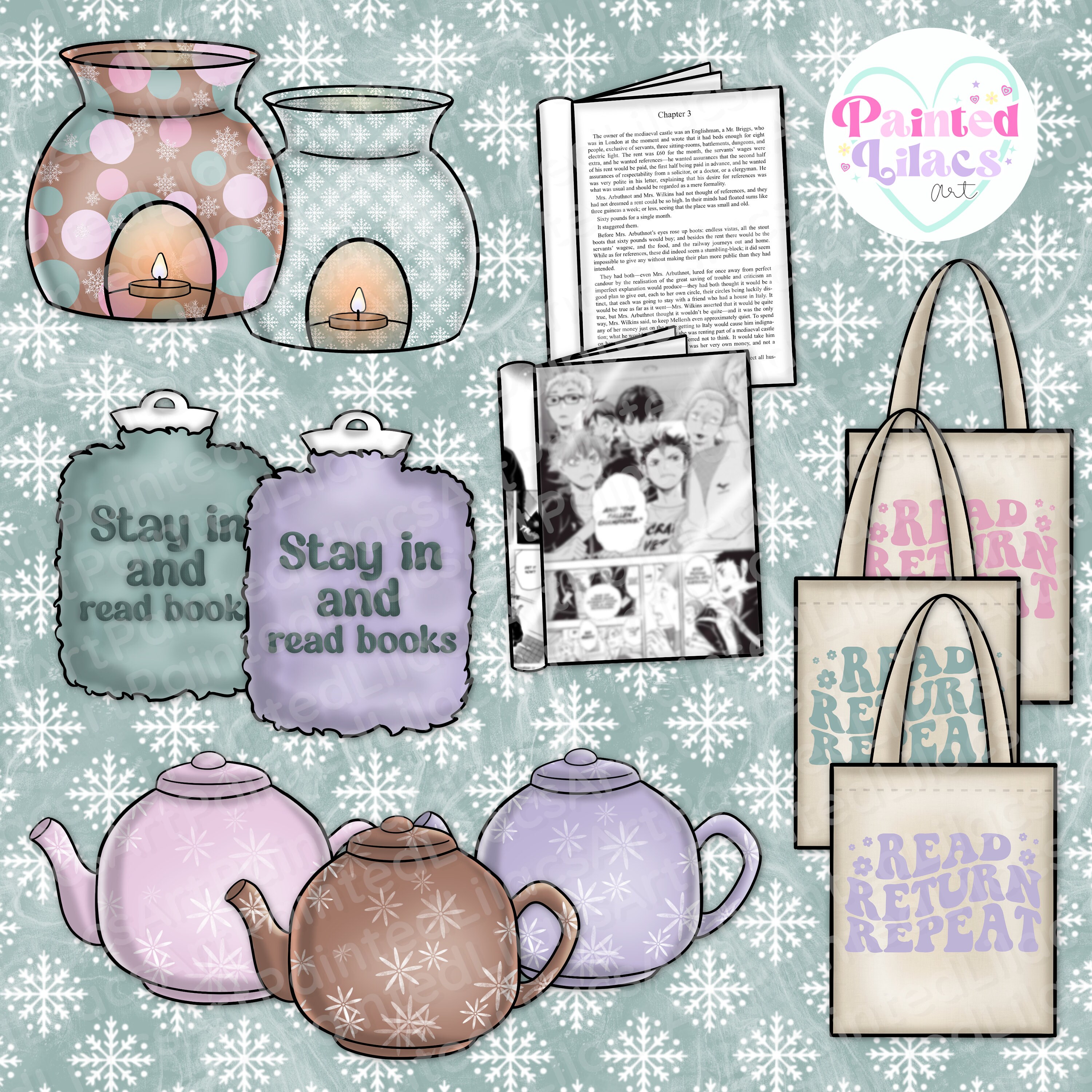 Booked in WHIMSY Clipart - Etsy