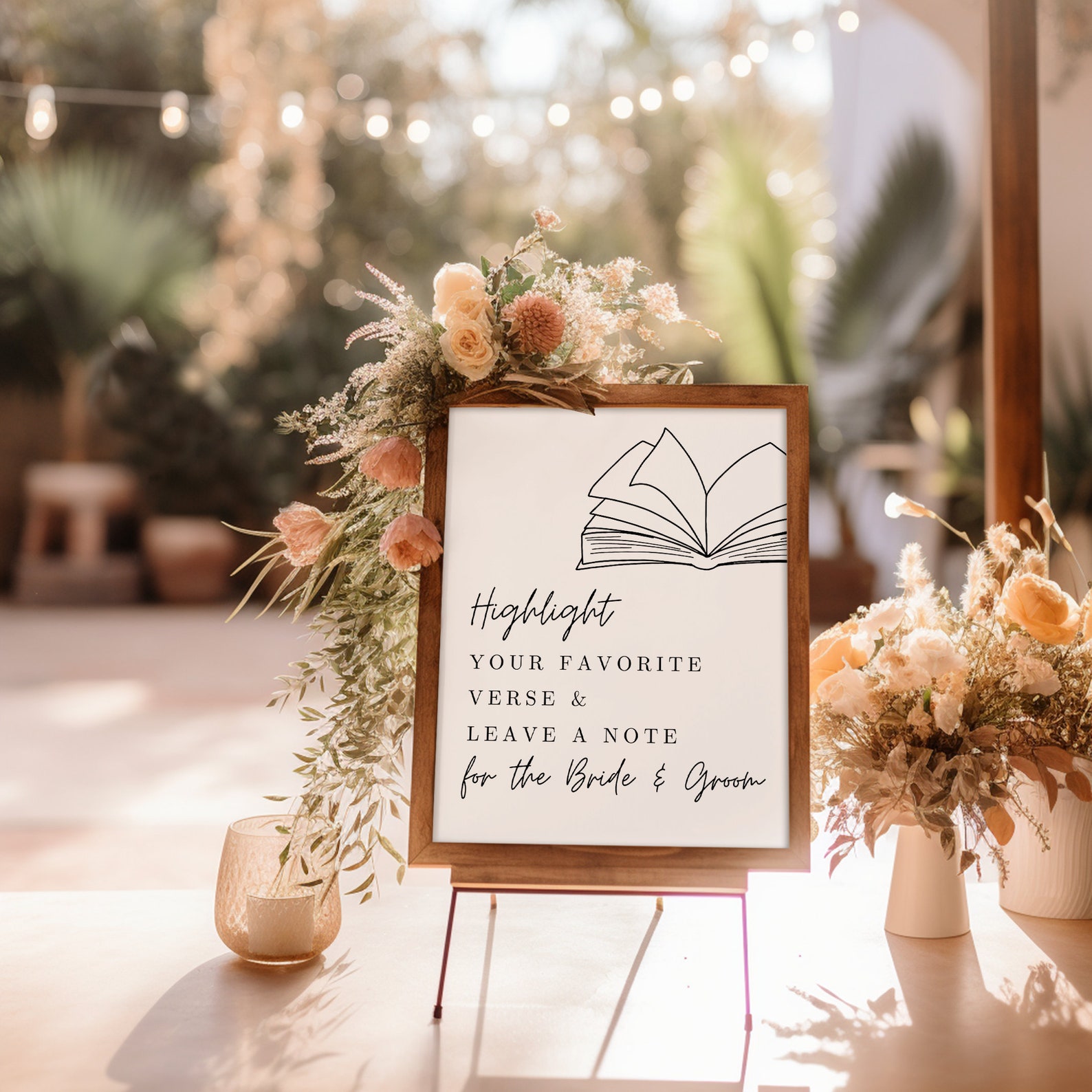 Bible Verse Wedding Printable Sign, 8x10 Christian Bible Verse Wedding ...