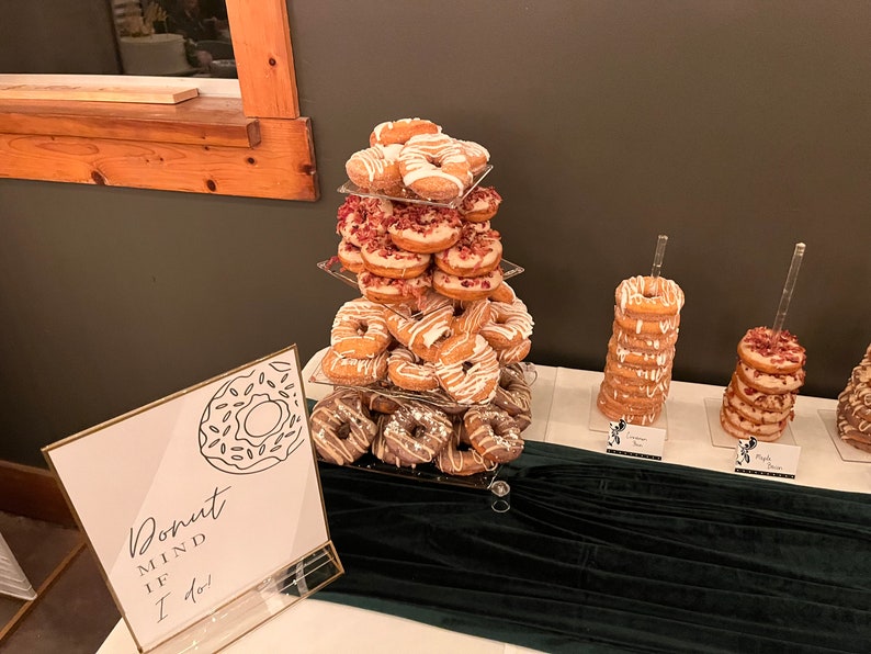 Donut Wedding Sign, 8x10 Cute Donut Wedding Sign, Donut Dessert Wedding ...