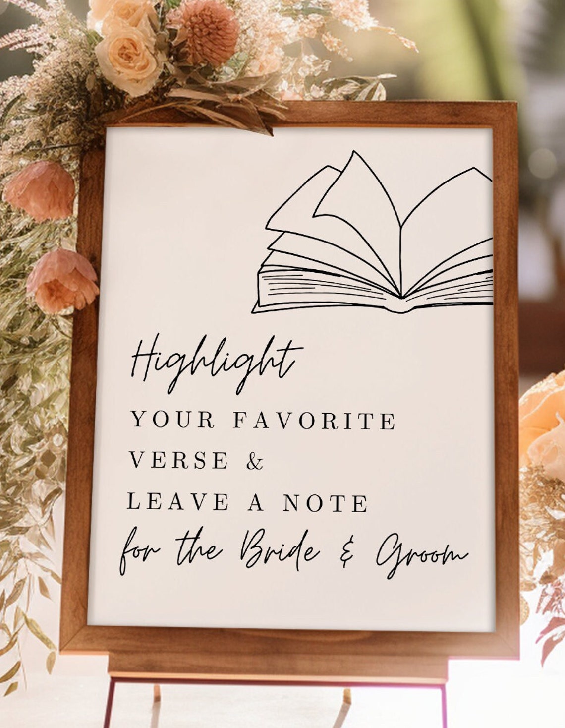 Bible Verse Wedding Printable Sign, 8x10 Christian Bible Verse Wedding ...