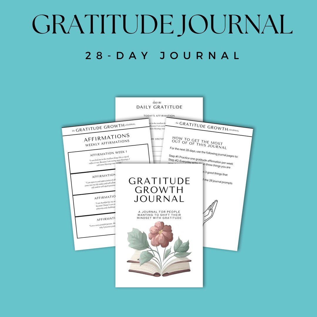 Gratitude Growth Journal: Transform Your Mindset & Cultivate Joy Daily ...
