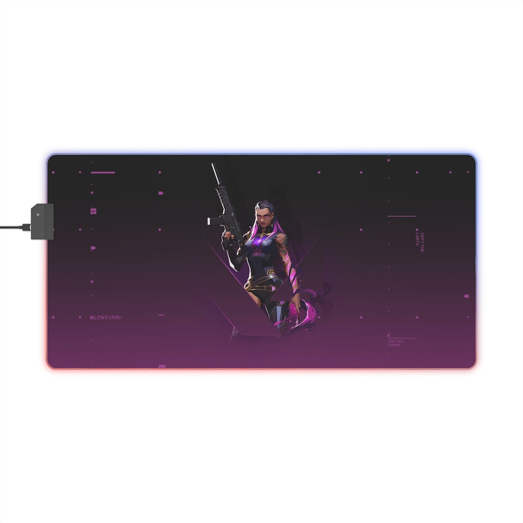 Valorant Reyna LED Gaming Desk Mat Mouse Pad - Etsy