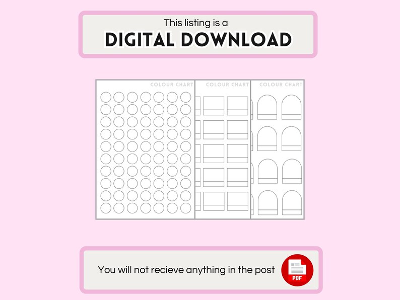 Ultimate Colour Chart Bundle, 7 Printable A4 Colour Charts. Colour ...