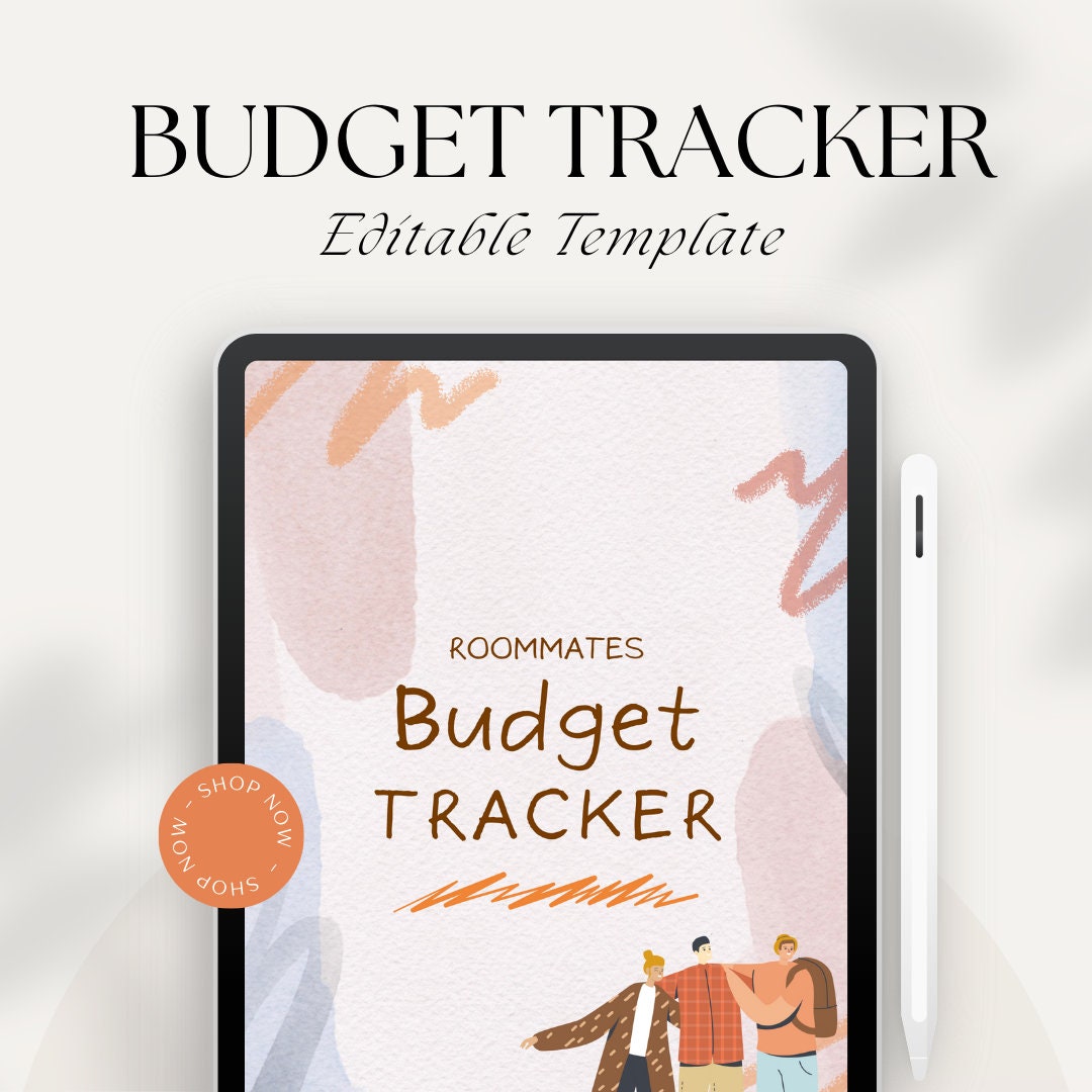 Roommate Budgeting Tracker Budgeting Template Expense Planner Budget ...