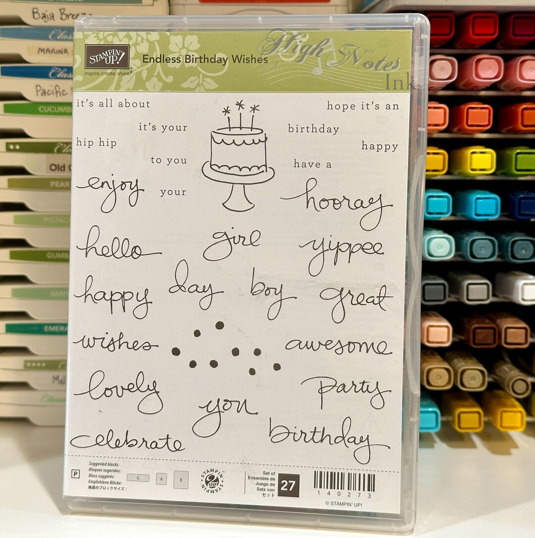Stampin' Up Endless Birthday Wishes Stamp Set retired - Etsy