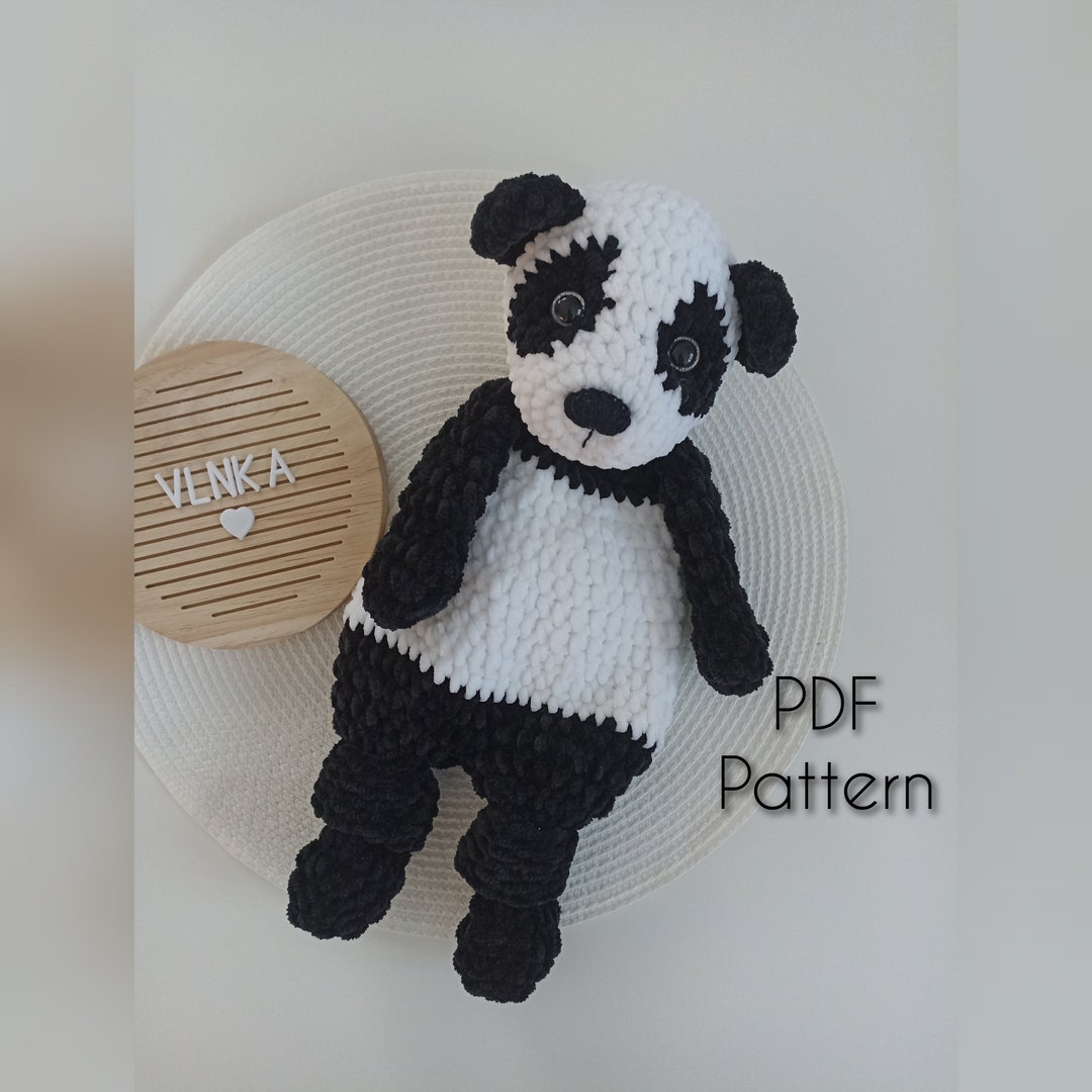 Panda Lovey Crochet Pattern, Crochet Lovey, Crochet Pattern, Plushie ...