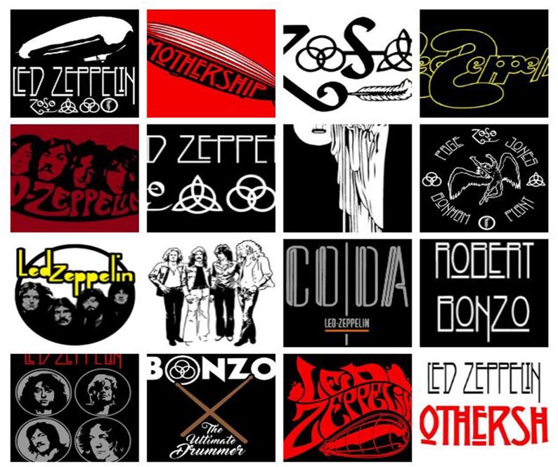 Led Zeppelin 16 Vector Pack - Etsy