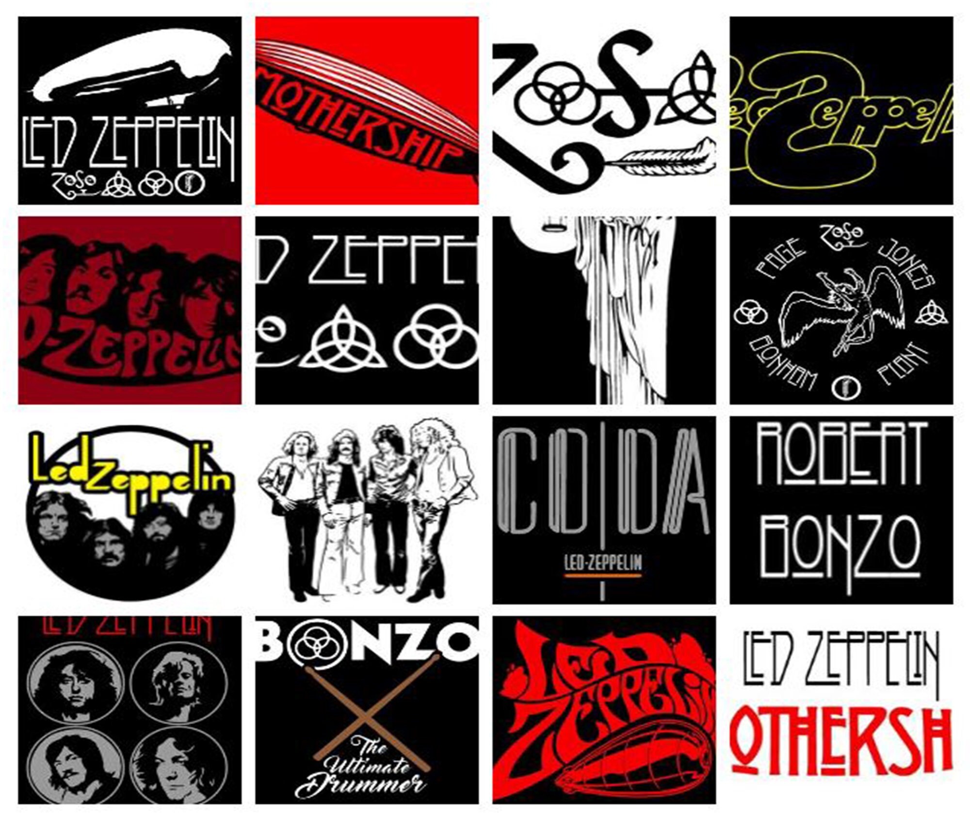 Led Zeppelin 16 Vector Pack - Etsy