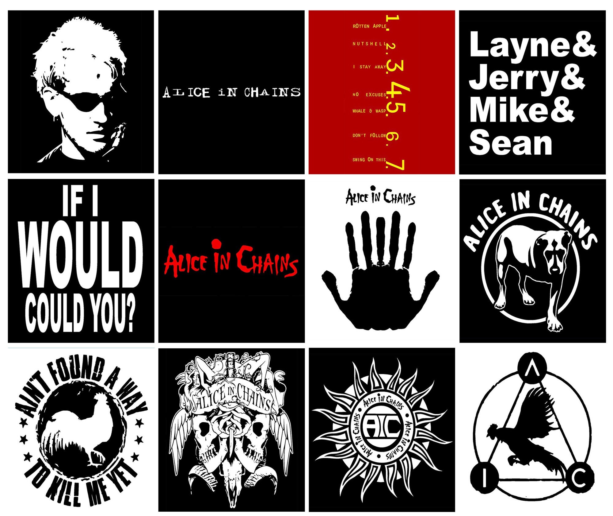 Alice in Chains 12 Vector Pack - Etsy