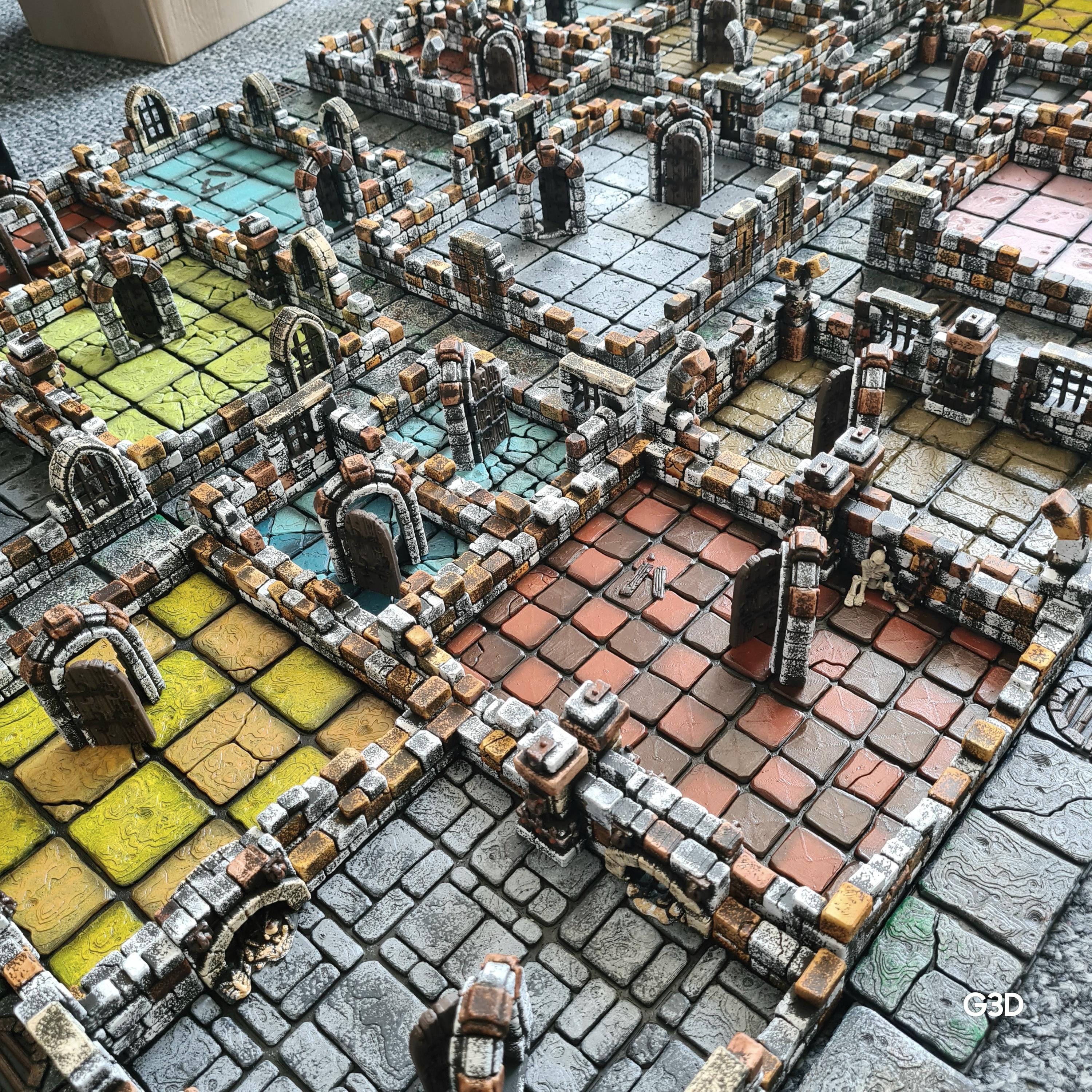 Heroquest*new More Detailed* Game Board 3D Printed, Magnetic Pieces, D ...