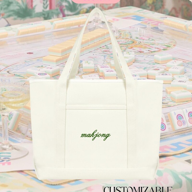 Mahjong Tote Bag - Etsy