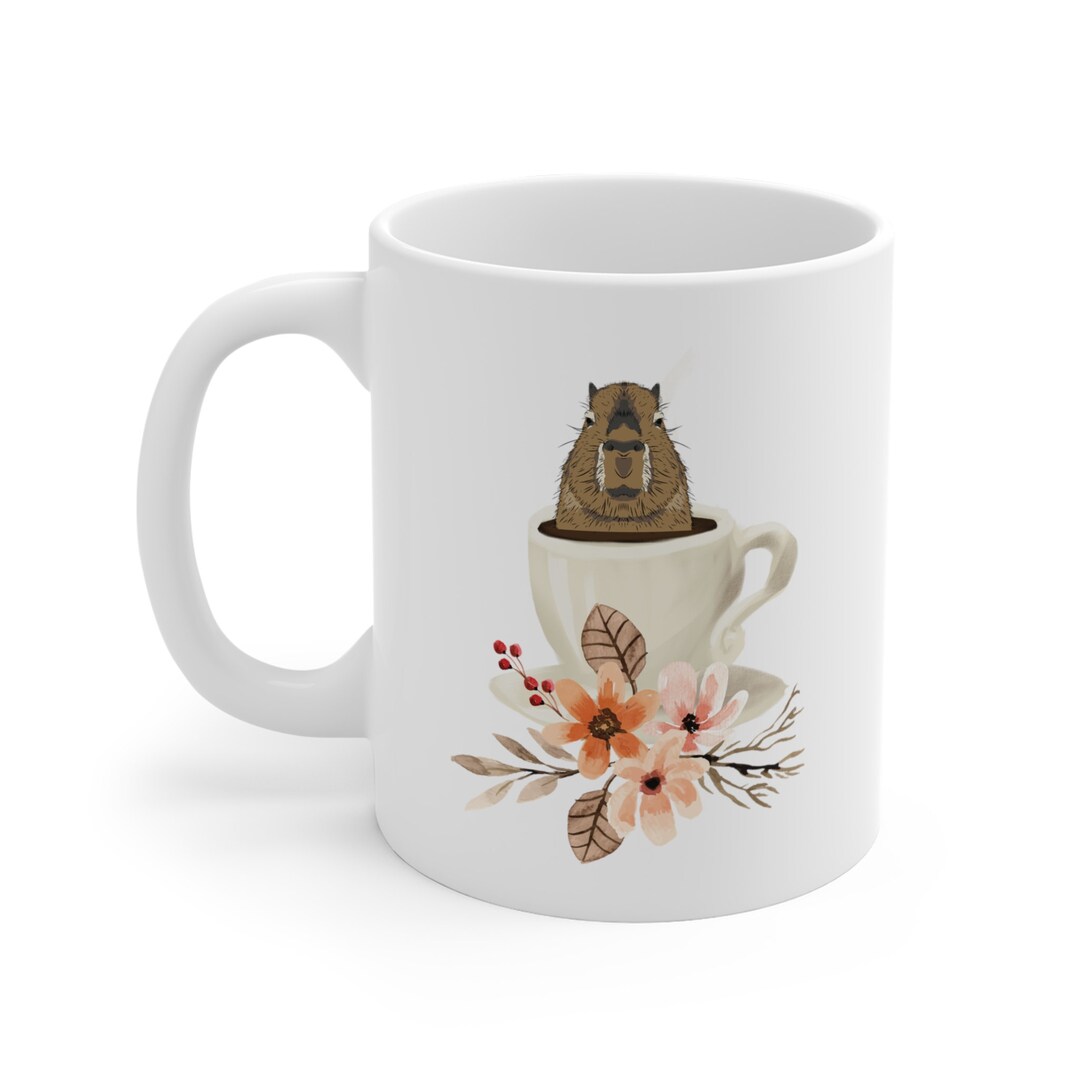 Personalized Capybara Mug With Name - Capybara in Coffee Mug and Wild ...