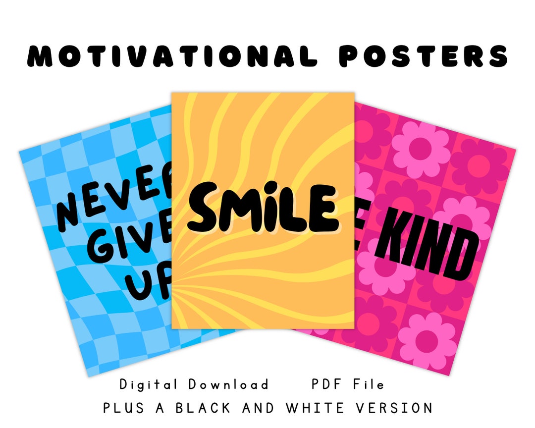 Motivational Posters - Etsy