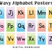 Wavy Alphabet Posters - Etsy