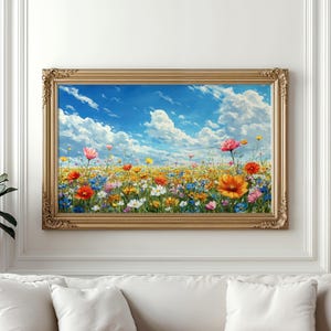 Wall Art, Spring Wildflowers Watercolor Poster, Floral Decor, Nature ...