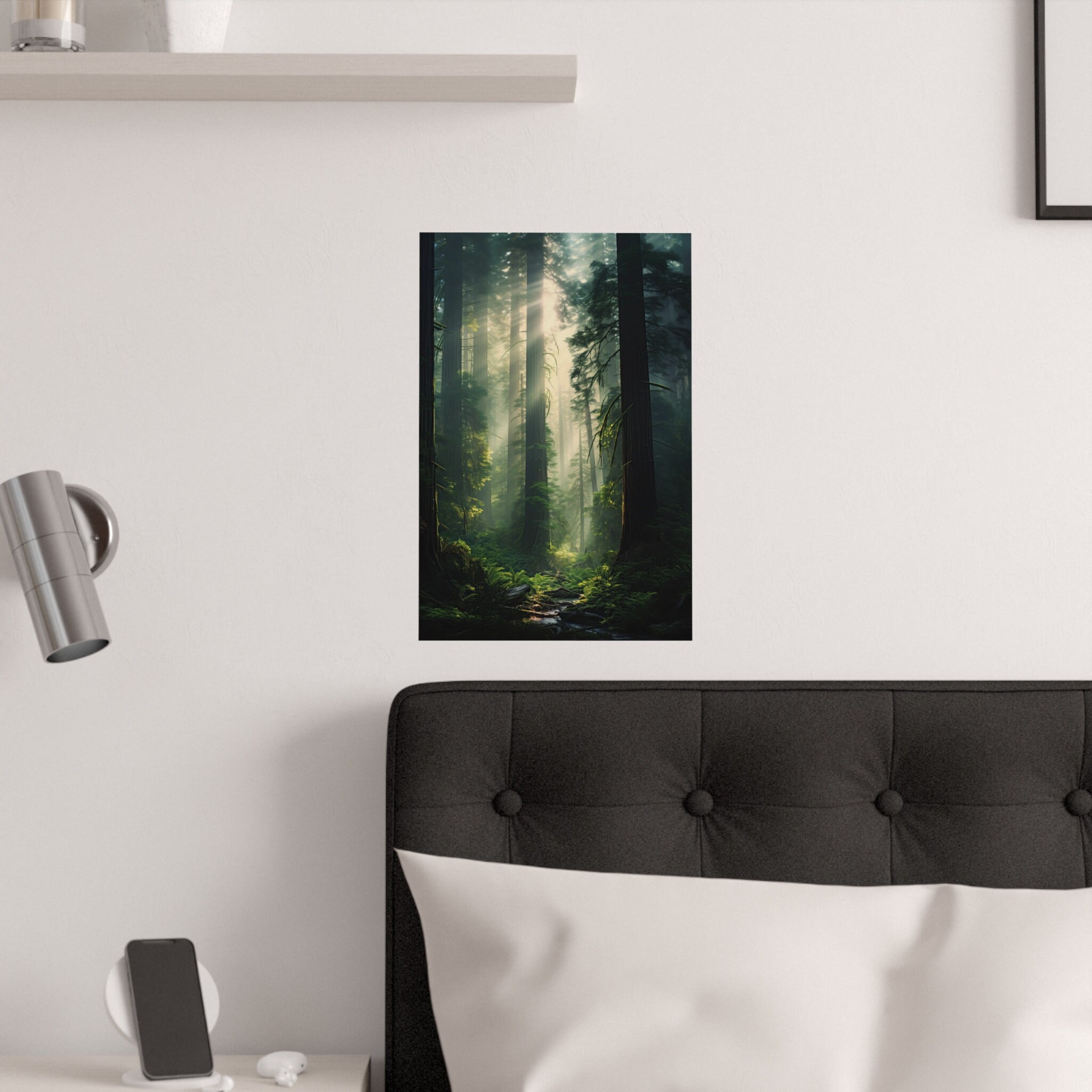 Enigmatic Forest, Wall Art, Poster Print, AI Art, Mystical Forest ...