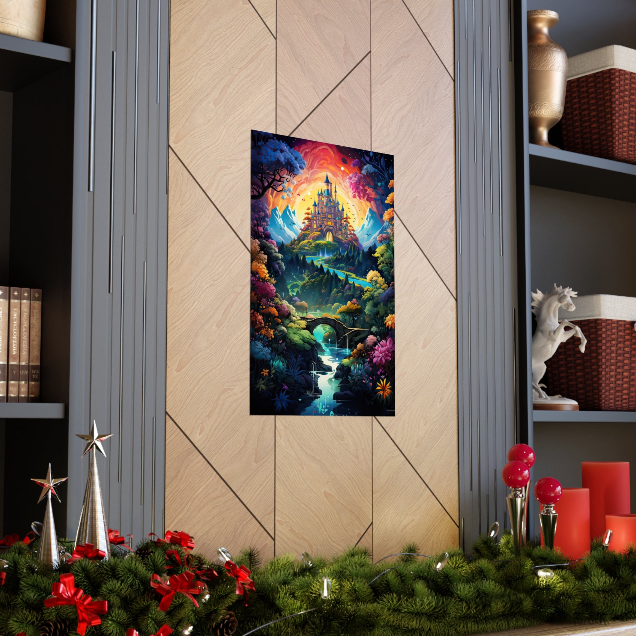 Fantasyland, Wall Art, Poster Art, Poster Print, AI Art, Whimsical ...