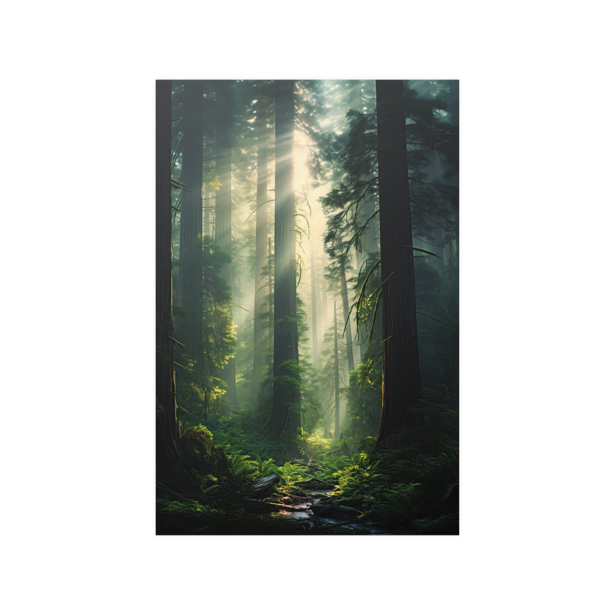 Enigmatic Forest, Wall Art, Poster Print, AI Art, Mystical Forest ...