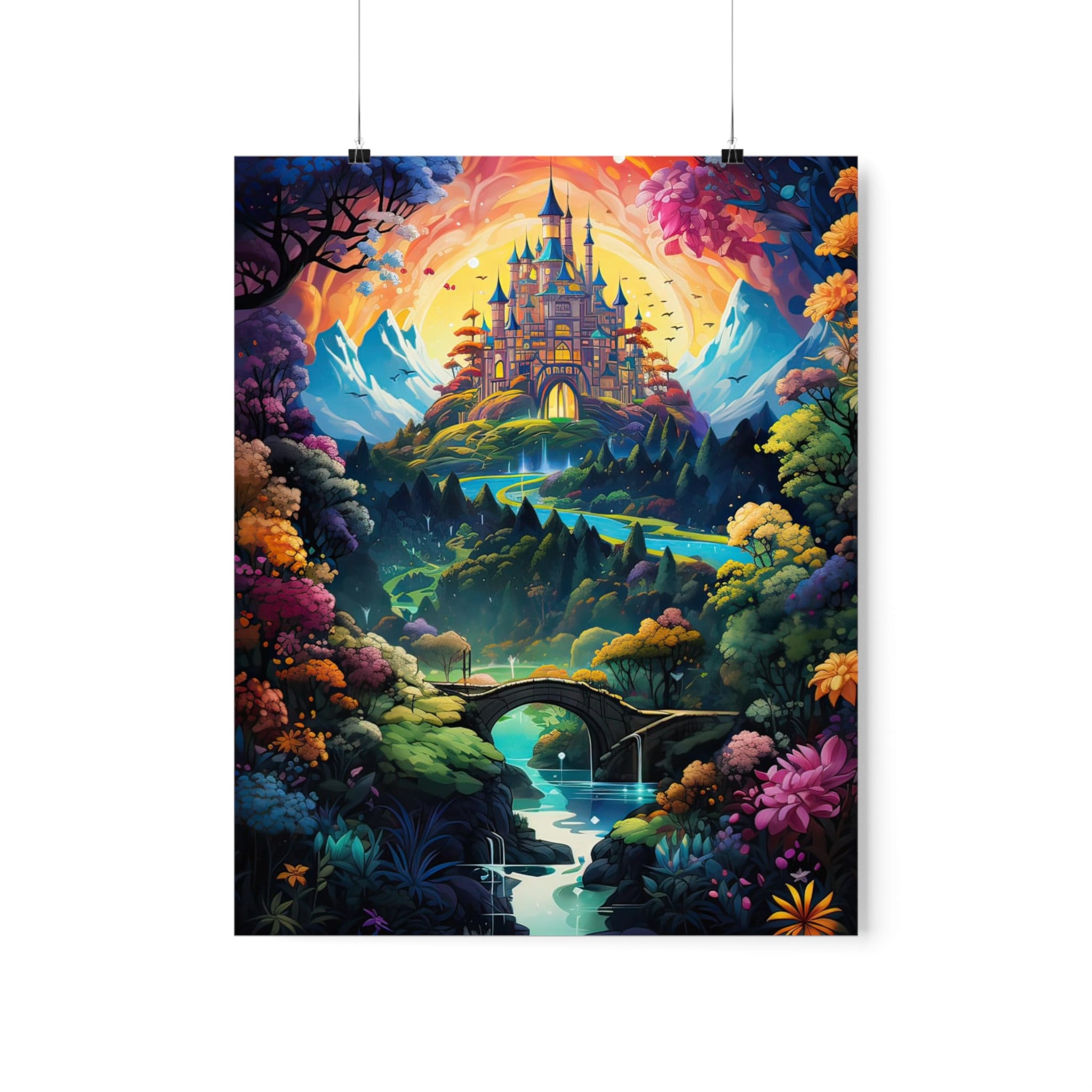 Fantasyland, Wall Art, Poster Art, Poster Print, AI Art, Whimsical ...