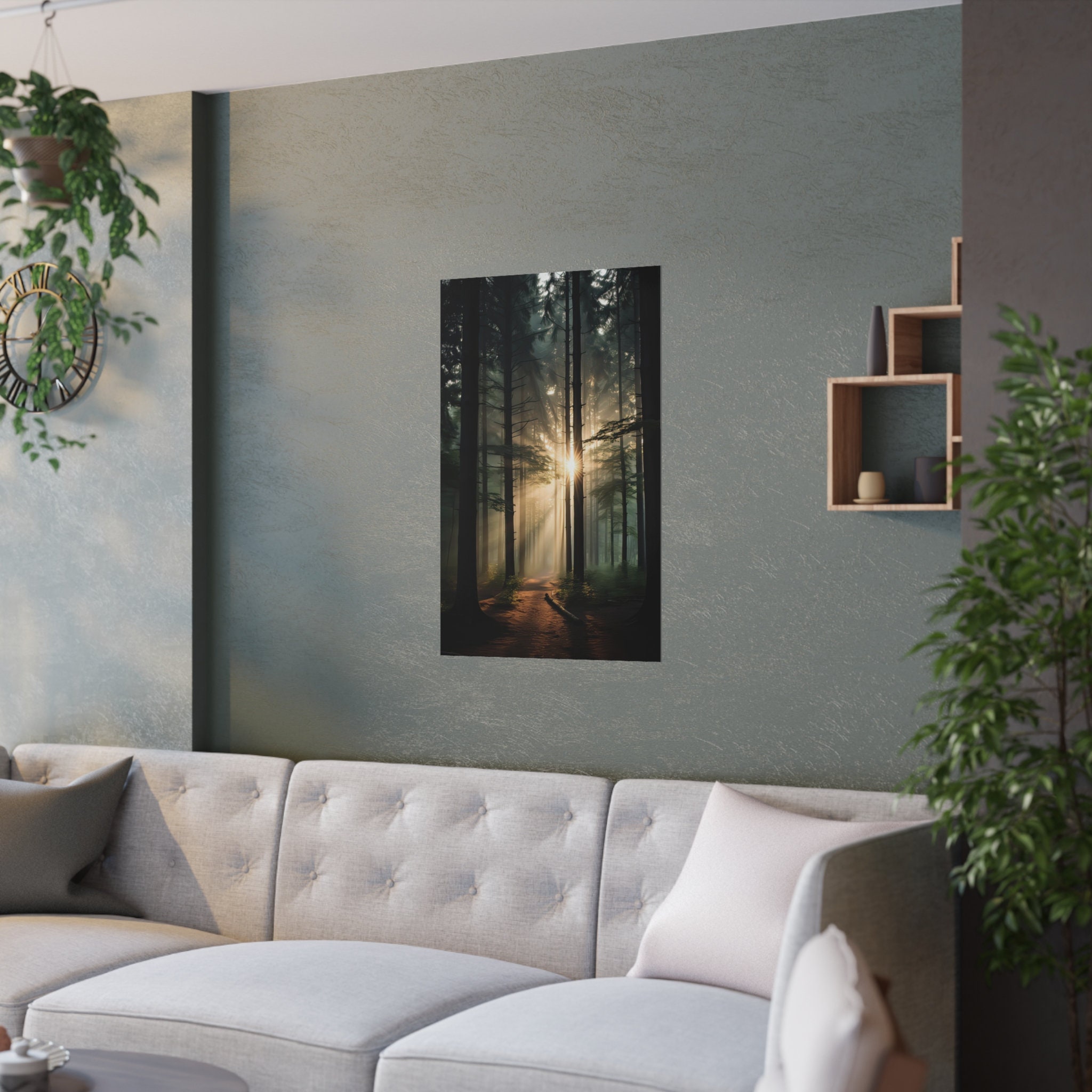 Enchanted Forest, Wall Art, Poster Print, AI Art, Nature Art, Inspiring ...