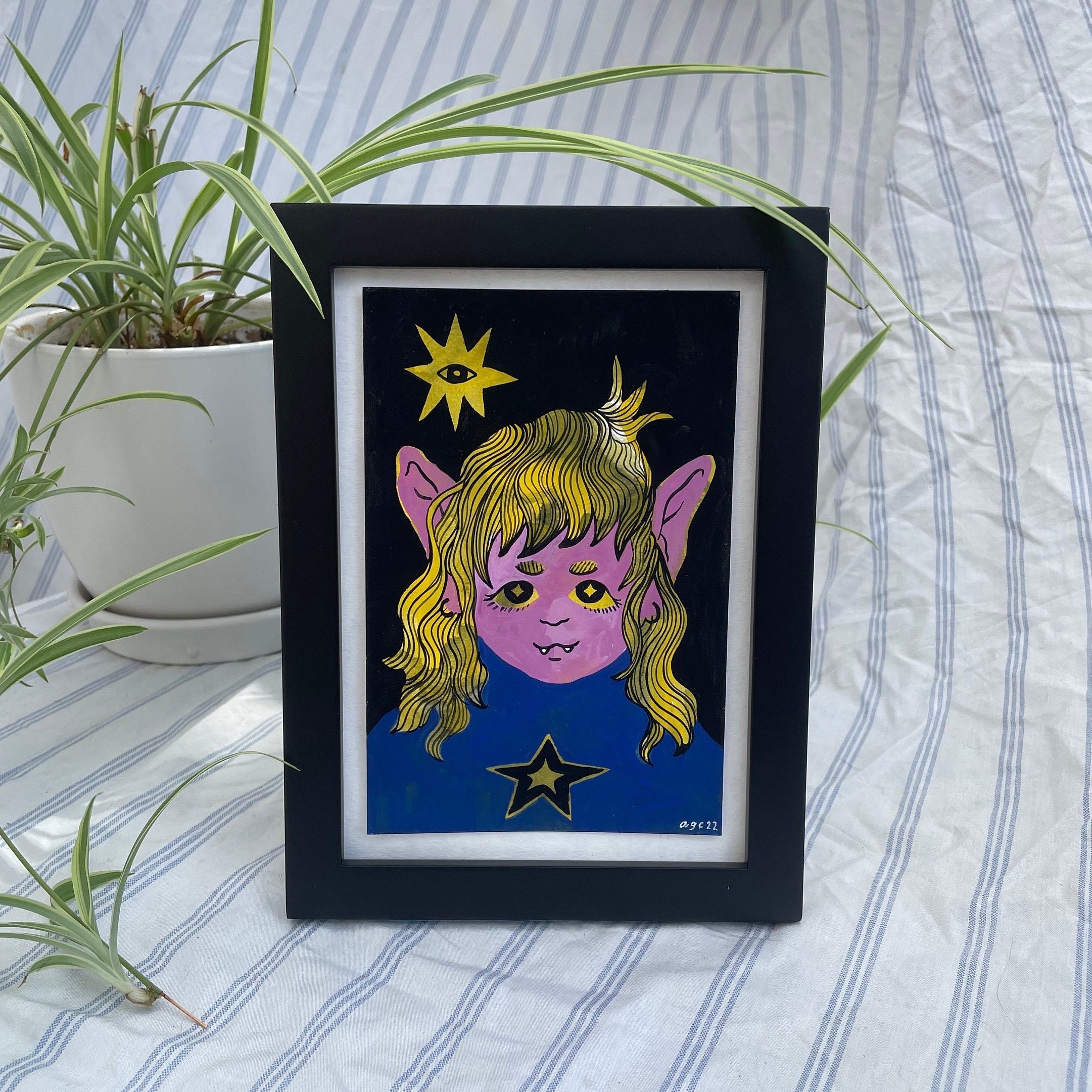 Star Elf • Original Painting - Etsy