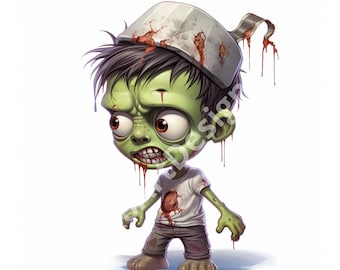 63 Halloween Zombie Clipart Children Party Cartoon Zombies & Ghoul ...