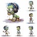 50 Zombies Clipart High Quality PNG Images, Cartoon Zombie, Ghoul ...