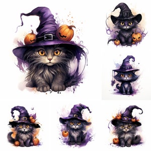 50 Cute Halloween Cats High Quality PNG Images, Halloween Kitten ...