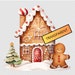 25 Watercolor Gingerbread Houses Clipart PNG Images, Xmas, Festive ...
