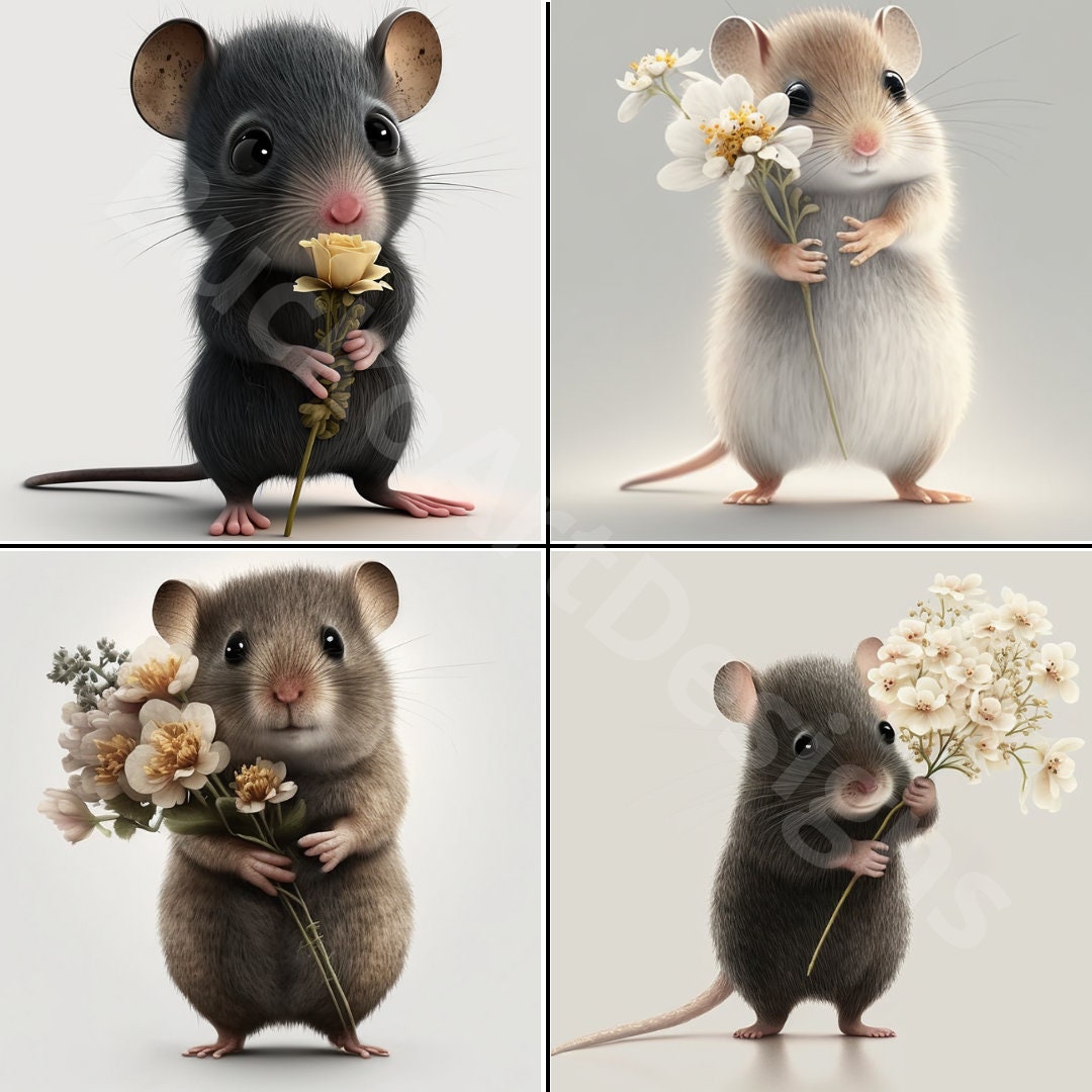 Cute Animals Clipart Bundle 45 High Quality PNG Images Digital Download ...