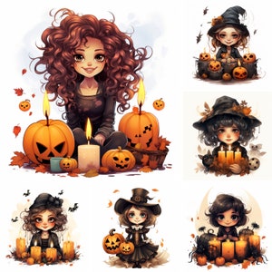 50 Cute Halloween Characters High Quality PNG Images, Autumn Magic ...