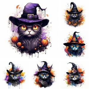 50 Cute Halloween Cats High Quality PNG Images, Halloween Kitten ...