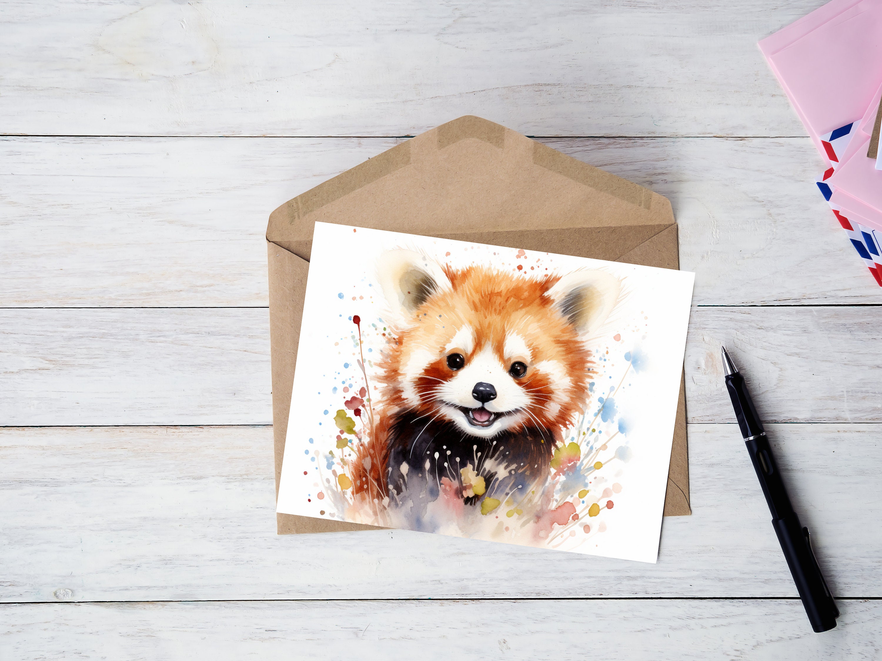 30 Red Panda Clipart Bundle, Cartoon Panda, Cute Red Panda, Scrapbook ...