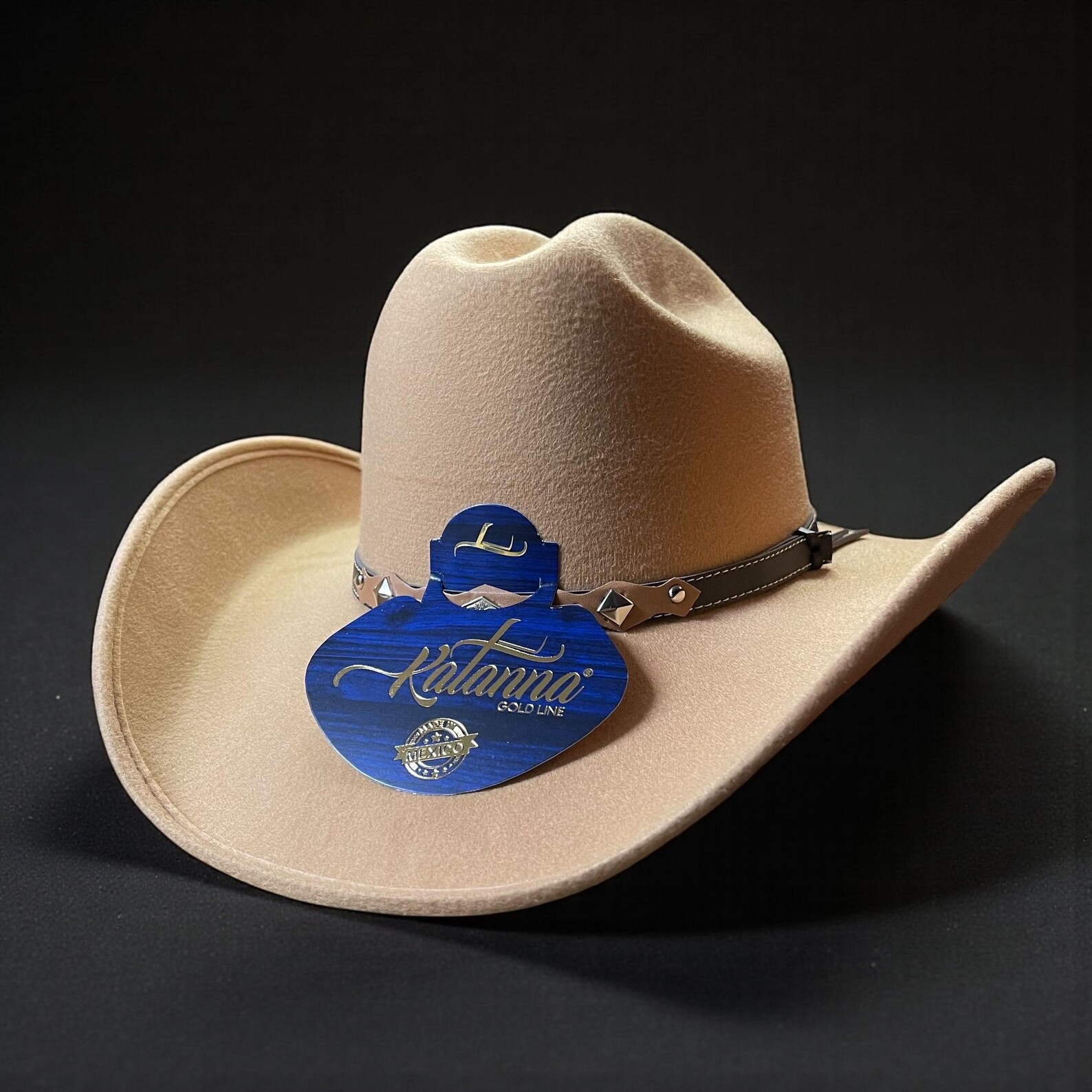 Men’s Western Cowboy Hat. Brown Felt Hat for Mem. Wide Brim Cowboy Hat ...
